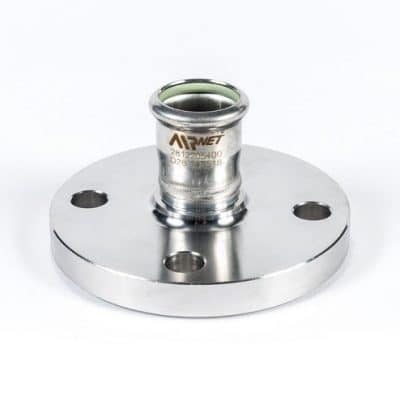 Durable AIRnet Stainless Steel End Cap for 100% Oil-Free Air Delivery